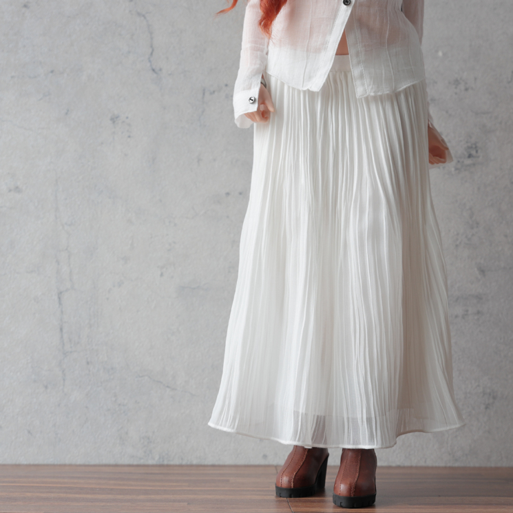 Wind Flare Pleats Skirt | MarukoHalu